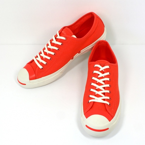Converse | Shoes | Converse Jack Purcell Rush Coral Red | Poshmark
